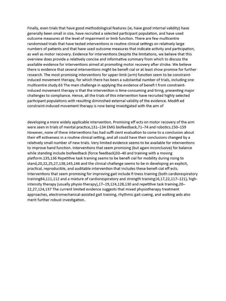 Stroke Is A Common Global Health Intervention Cva | PDF | Physical ...