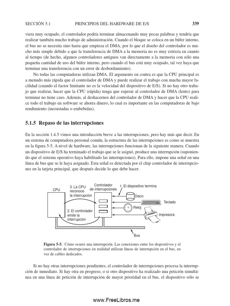 5b Interrupciones | PDF | Unidad Central de procesamiento | De entrada y salida