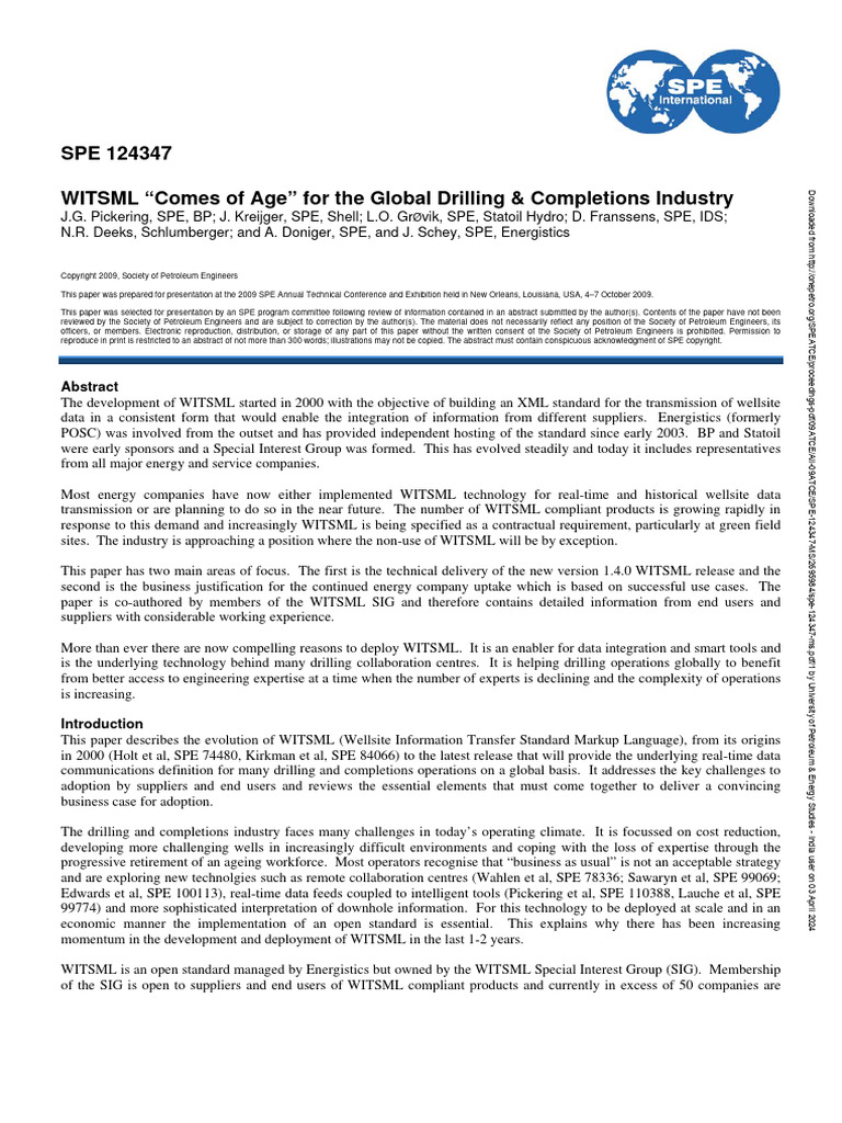 Spe 124347 Ms | PDF | Computing