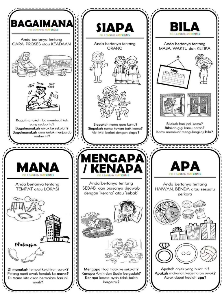 Kata Tanya Tahun 2 Bahasa Melayu | PDF