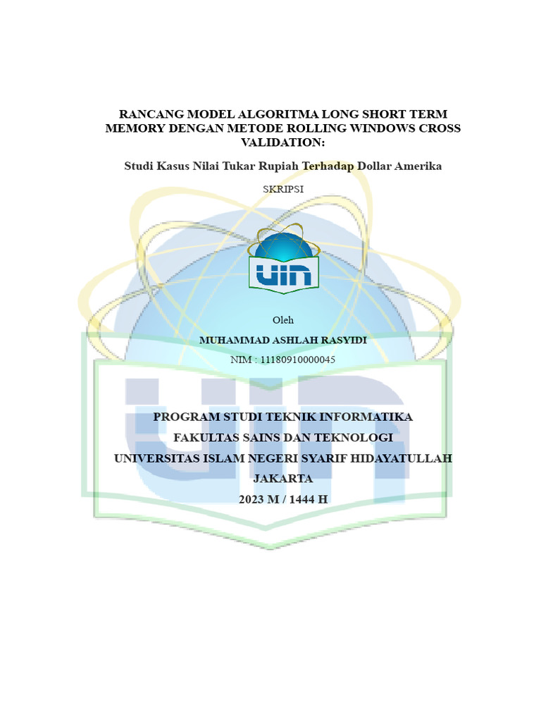Model LSTM untuk Prediksi Kurs Rupiah | PDF | Komputer