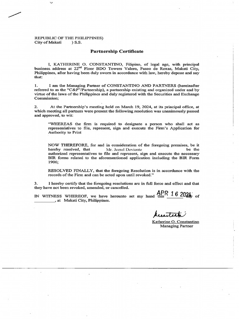 Partner Cert Sample New | PDF