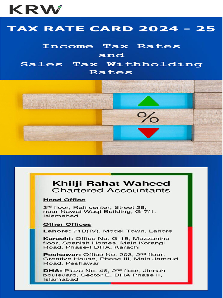Tax Rate Card 2024-25 Overview | PDF | Taxes | Capital Gains Tax