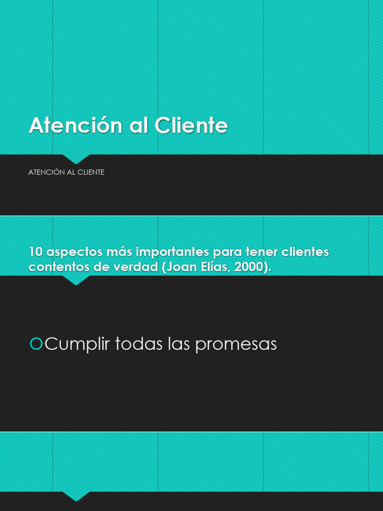 Atención Al Cliente | PDF