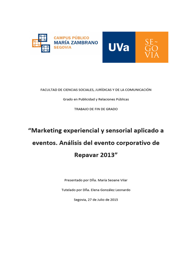 TFG-N 355 | PDF | Marketing | Experiencia