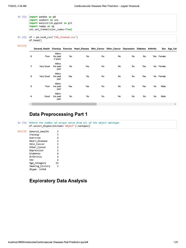 Cardiovascular Diseases Risk Prediction | PDF
