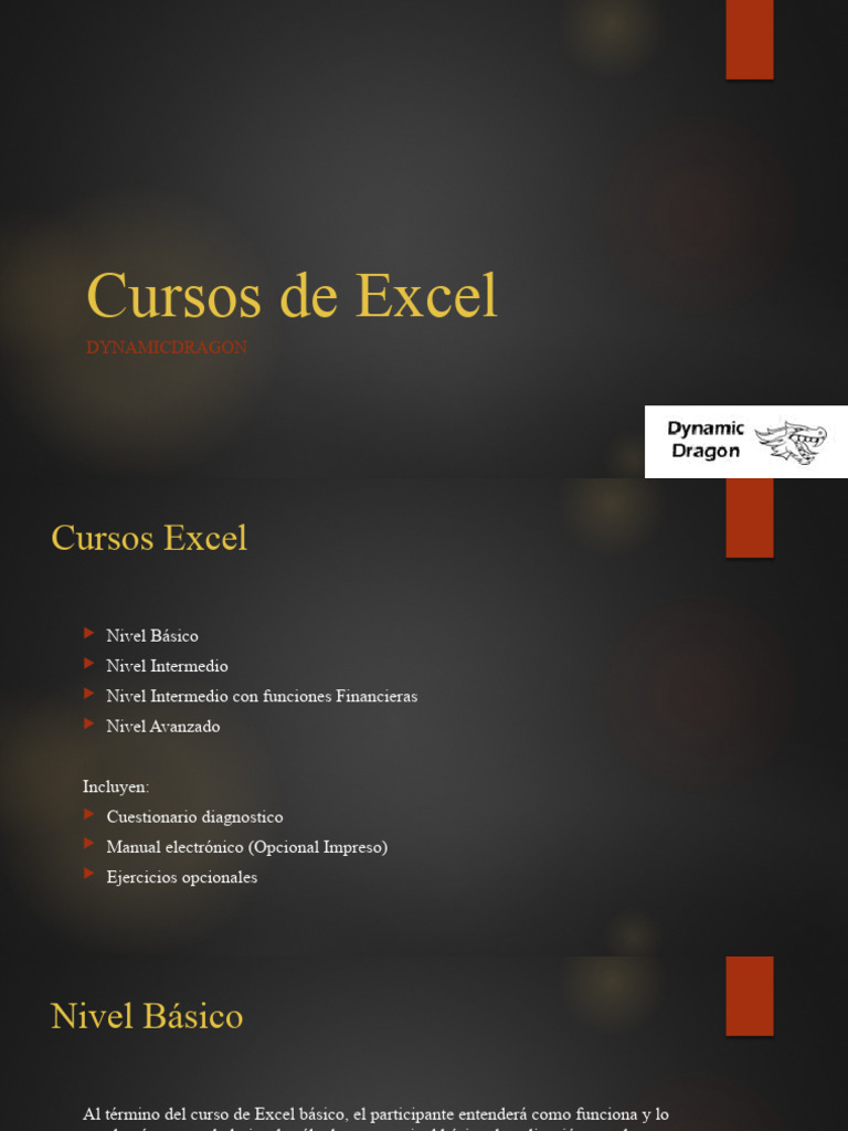Cursos de Excel: Desde Básico a Avanzado | PDF | Microsoft Excel ...