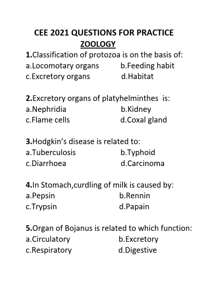 Cee MBBS Questions of Nepal. | PDF | Uterus