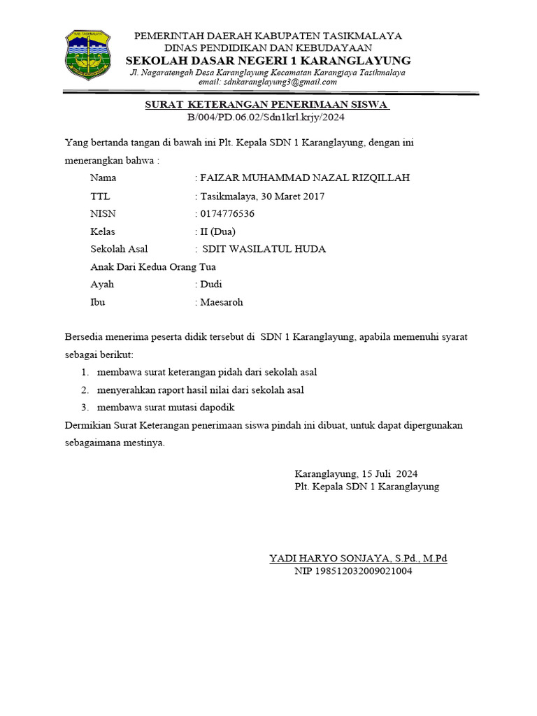 Surat Pernyataan Ks Pdf