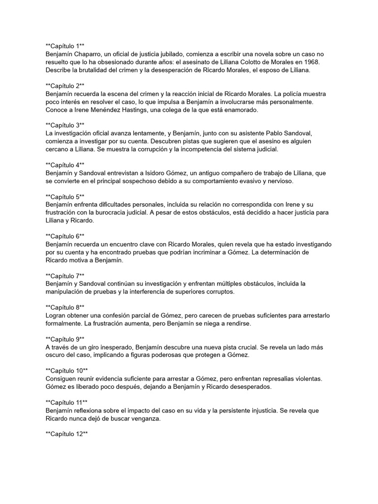 Resumen La Pregunta de Sus Ojos | PDF | Derecho | Ficciones de misterio ...