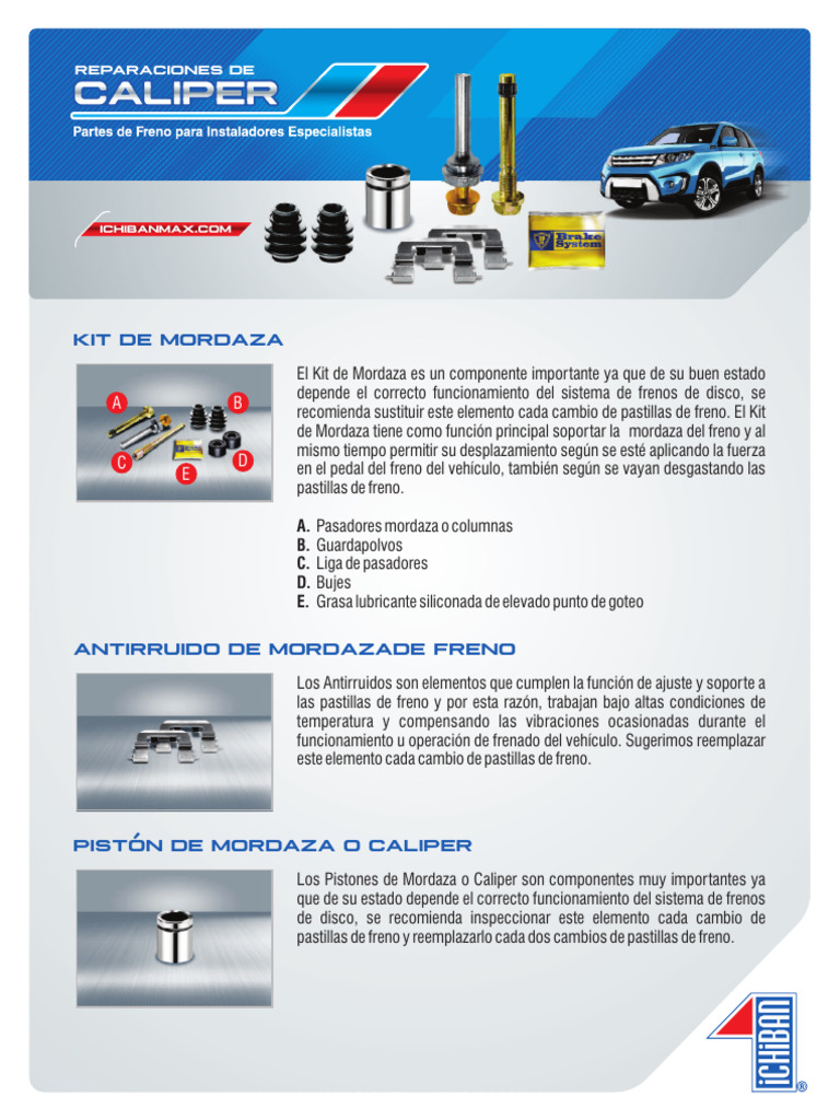 Catalogo Reparacion Caliper | PDF | Tecnología de vehículos | Vehículos