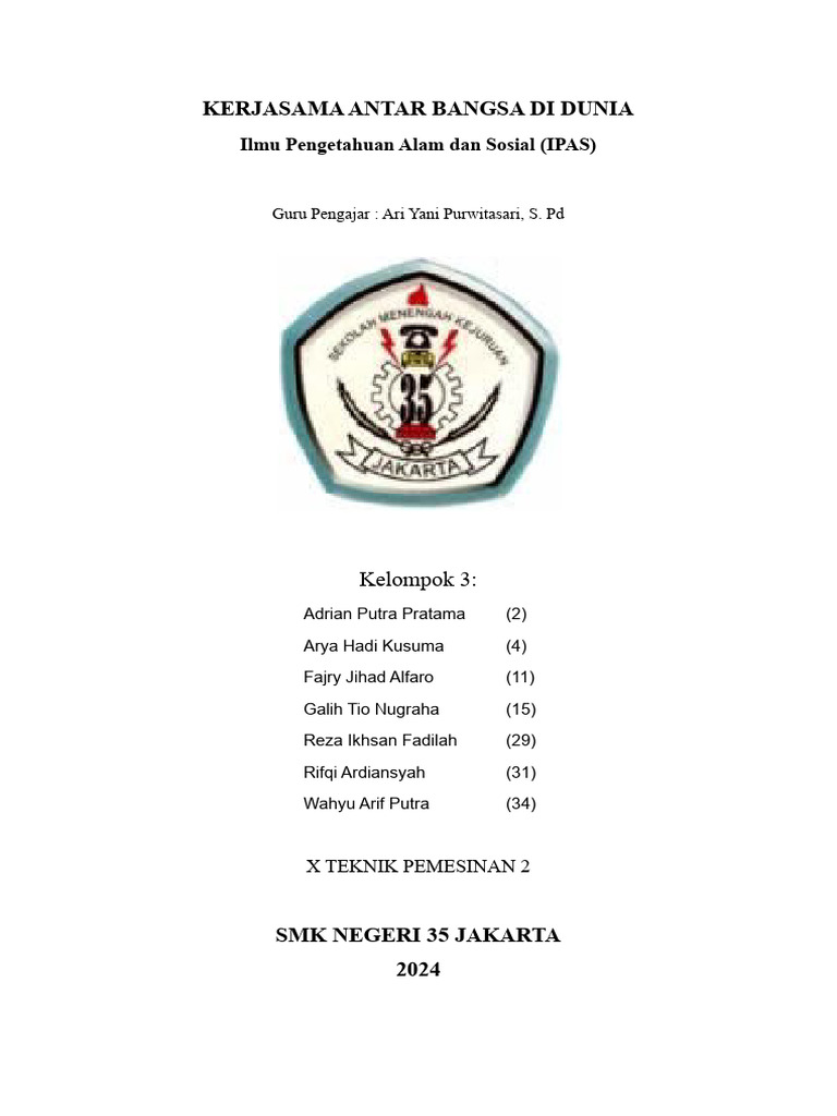 Laporan IPAS Kelompok 3 Kelas X-TP 2 | PDF | Ilmu Sosial