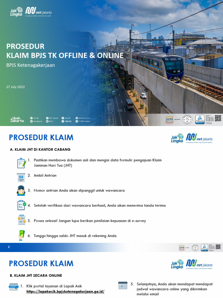 Tata Cara Pengajuan Klaim Bpjs Ketenagakerjaan Pdf Karier