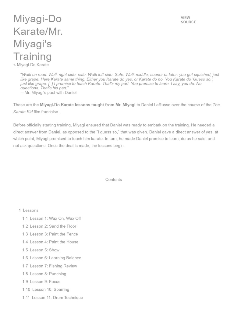 Miyagi-Do Karate_Mr. Miyagi's Training _ The Karate Kid Wiki _ Fandom ...