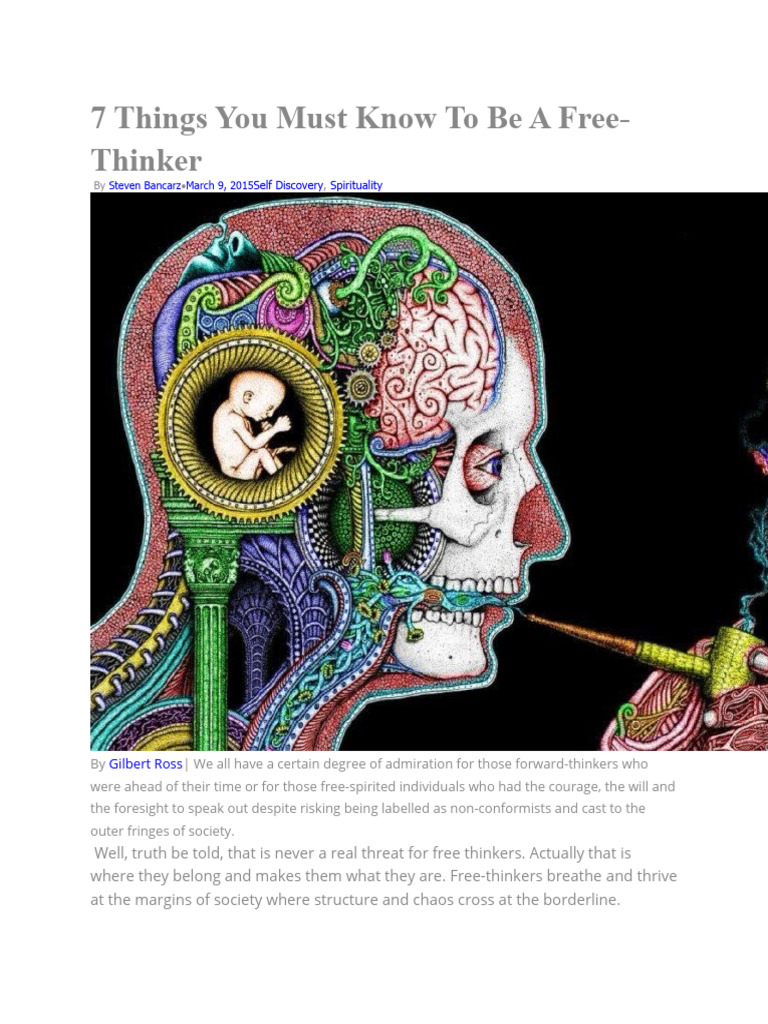 7 Things You Must Know To Be A Free | PDF | Thought | Perception