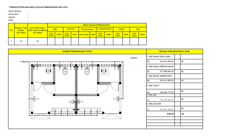 Gambar Toilet Dan Rab | PDF