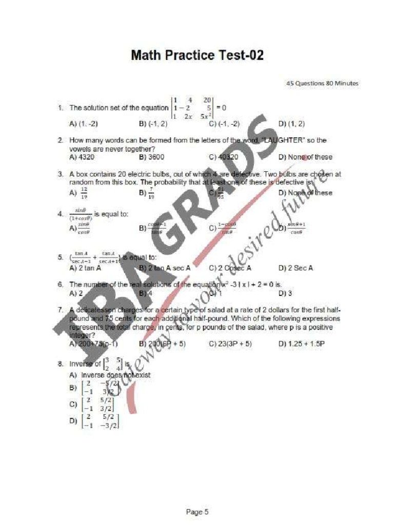 Maths 2 | PDF