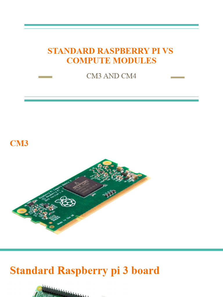 Lennox - Standard Raspberry Pi Vs Compute Modules | PDF | Raspberry Pi | Central Processing Unit