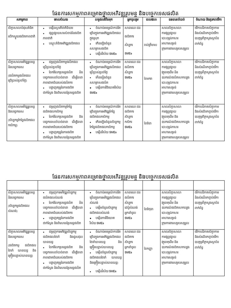 Action Plan BDC | PDF