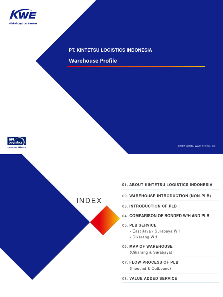 Warehouse Profile Bonded and PLB KWE | PDF | Warehouse | Logistics