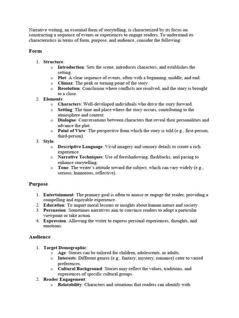 Narrative Writing | PDF | Narration | Narrative