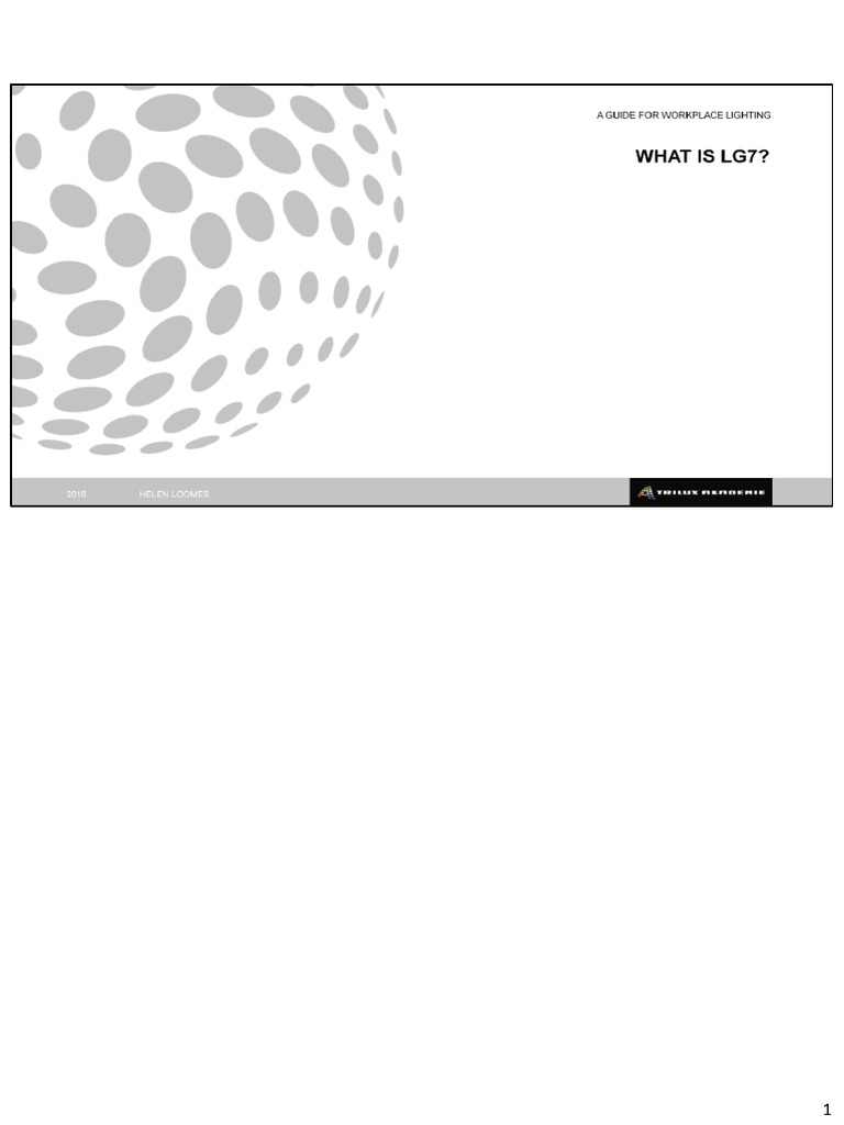 What Is LG7 | PDF | Lighting