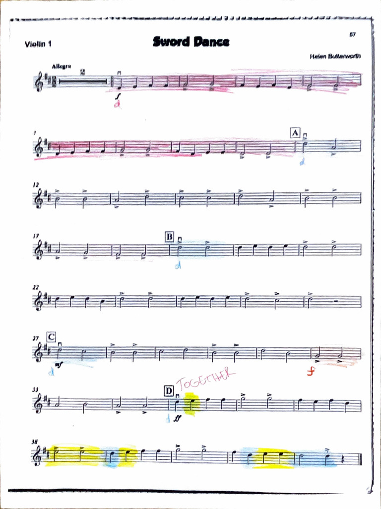 Sword Dance - Parts | PDF