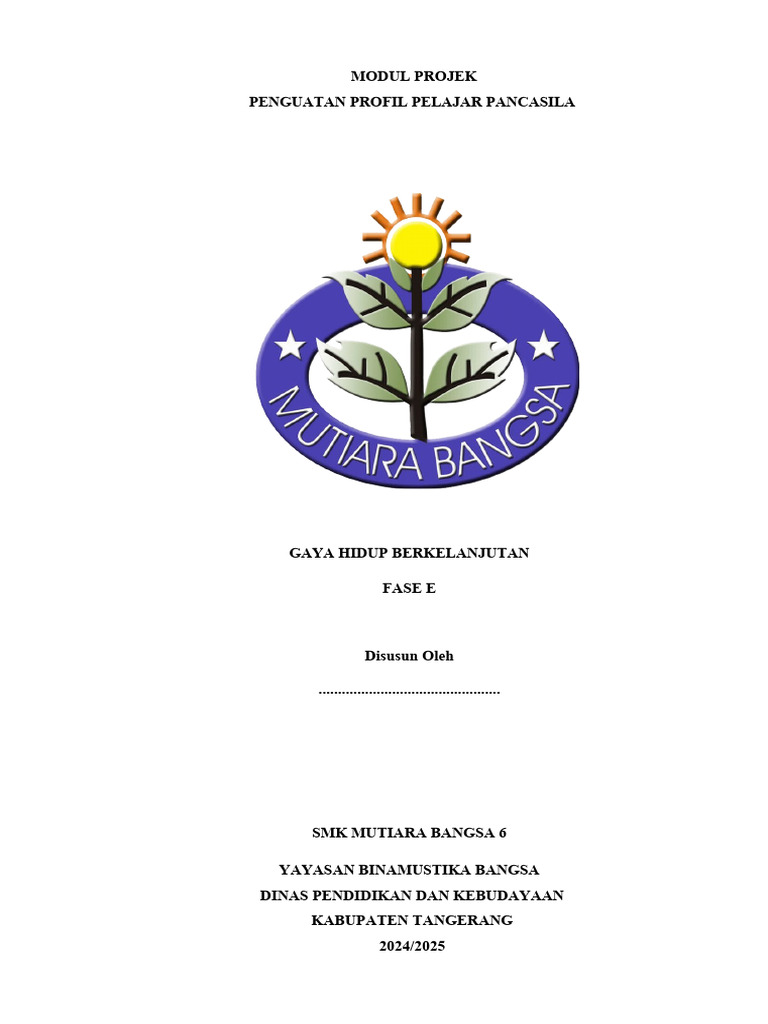 Modul Projek p5 Model 1 | PDF