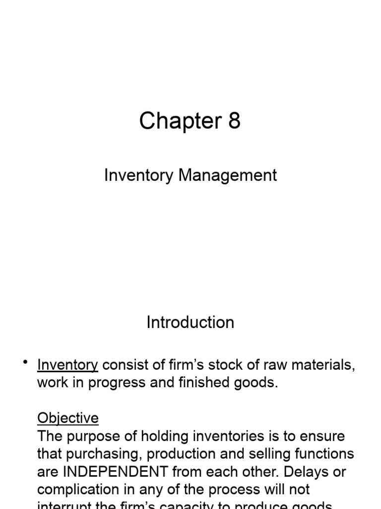 8. Fin242 Chapter 8 Inventory Mgt | Download Free PDF | Inventory ...