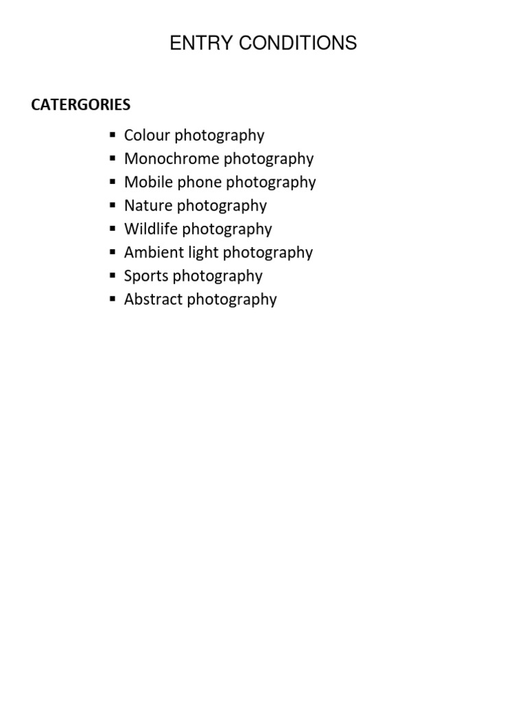 ENTRY CONDITIONS | Download Free PDF | Nature | Image