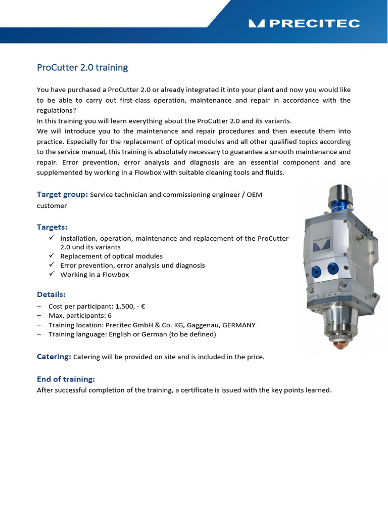 Open Training ProCutter 2.0 | PDF | Optics | Computing