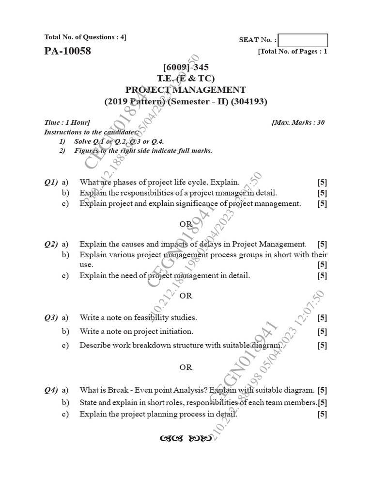 Te Etc Project Management | PDF