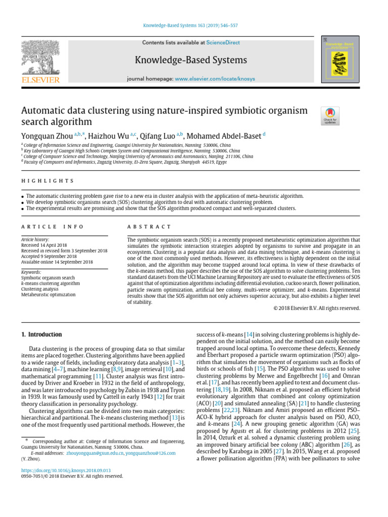 3 Automic Clustering Using Nature Inspired 2019 | PDF | Cluster ... 3 Automic Clustering Using Nature Inspired 2019 | PDF | Cluster ...