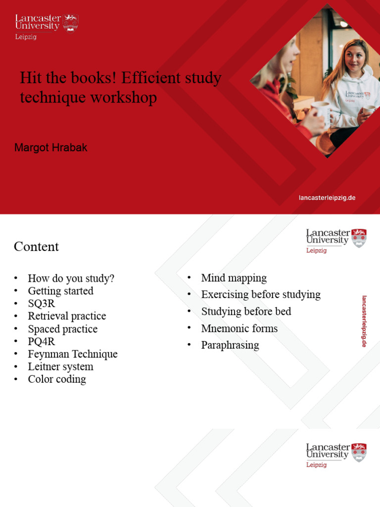 Study Technique Workshop | PDF | Flashcard | Psychology