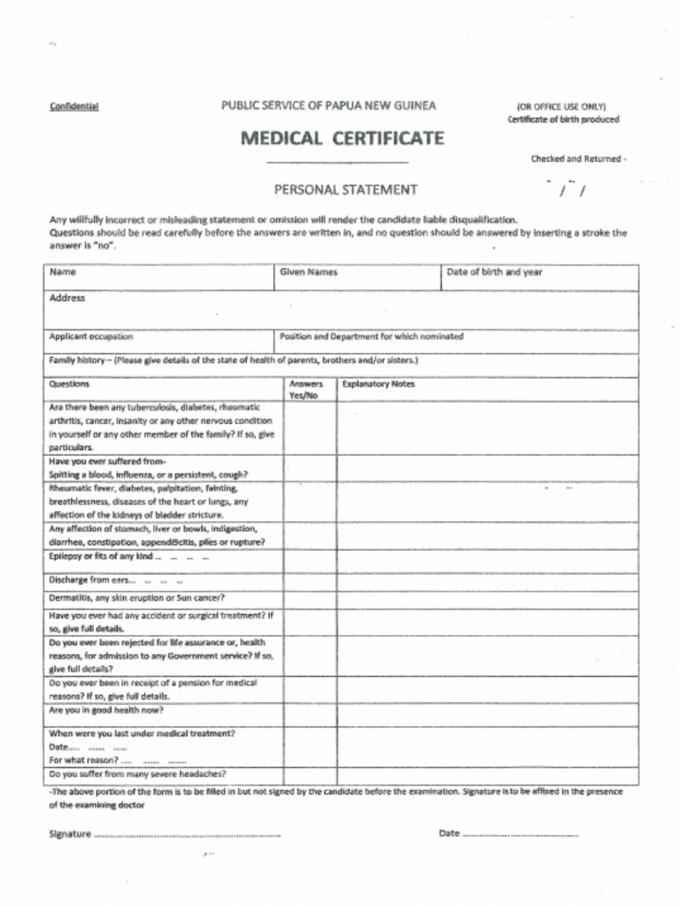 Medical Report Form | PDF