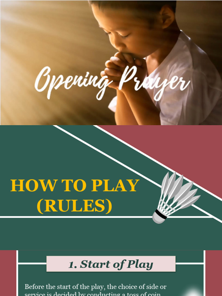 Grade 11 - How To Play (Rules) Badminton | PDF | Sports | Ball Games