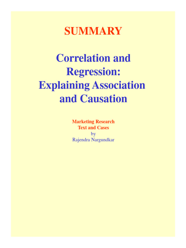 Summary Regression Analysis Pdf Regression Analysis Dependent