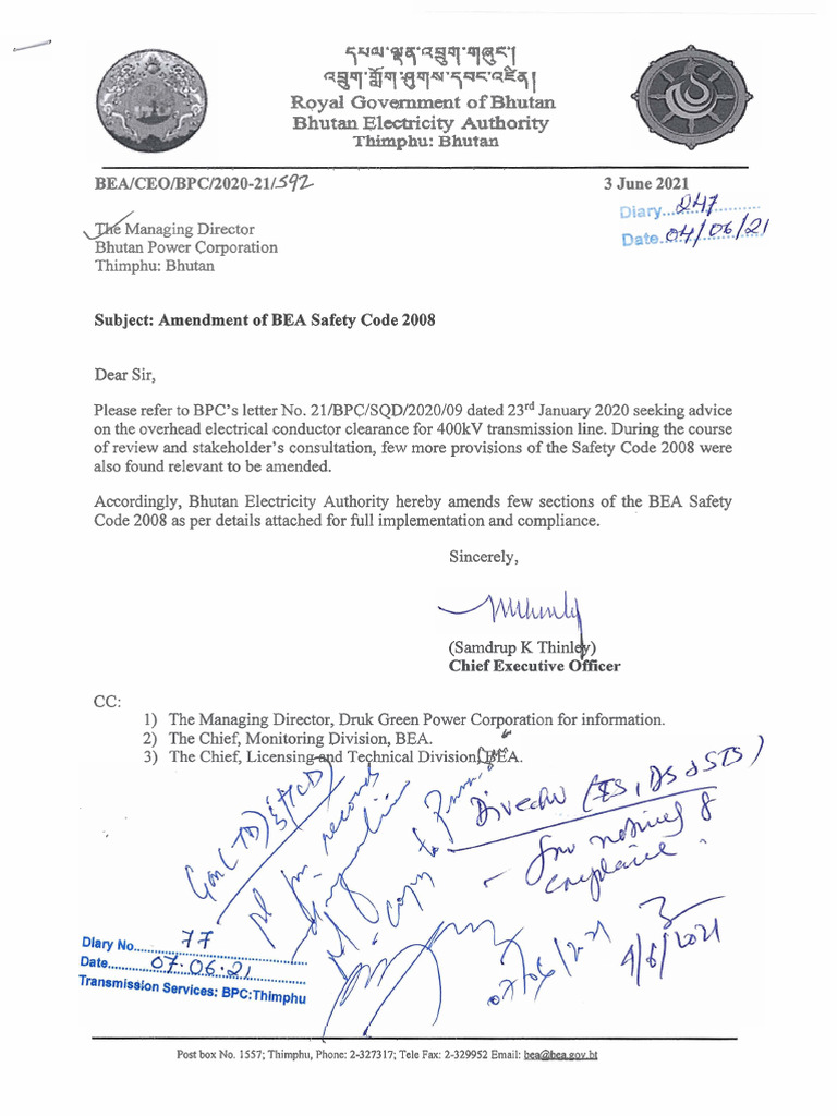 Final Amendement of BEA Safety Code 2008 | Download Free PDF | Electric ...