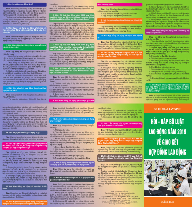 Hoi Dap Ve Hop Dong Lao Dong | PDF