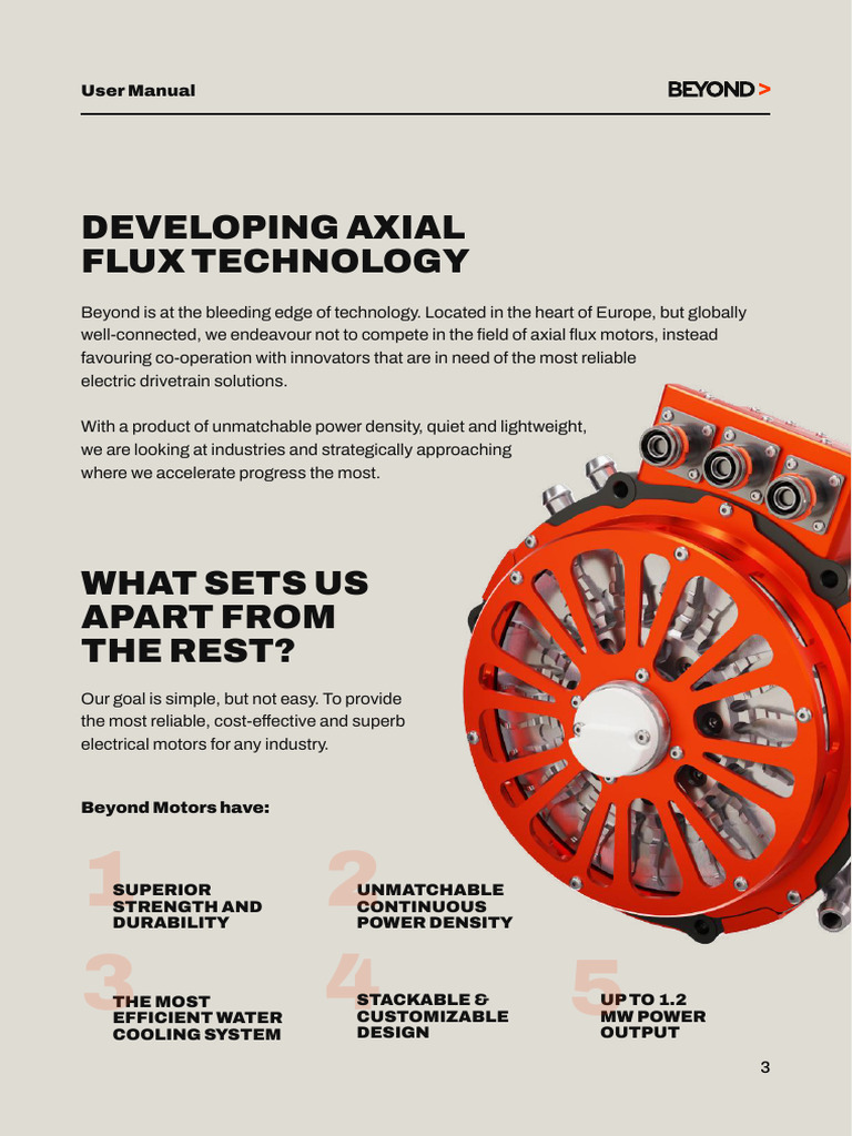 65d146a2bba003f13ef31fd7 BEYOND User Manual-3-4 | PDF | Electric Motor | Physical Quantities