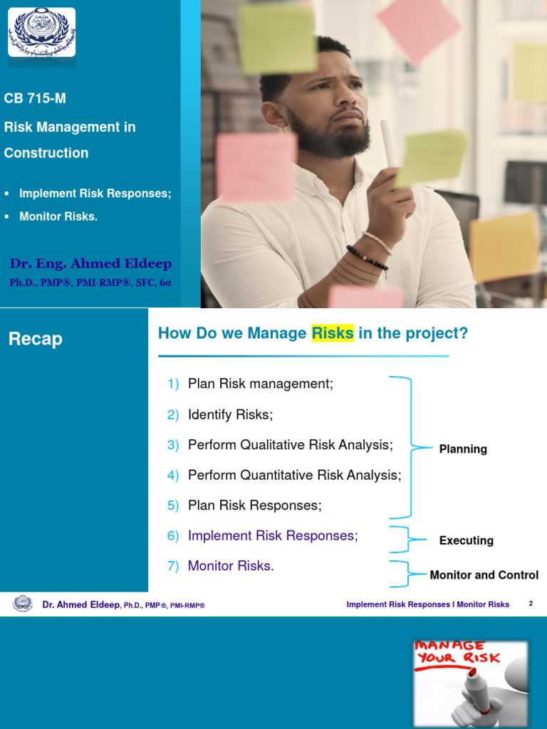 05 Implement Risk Responses L Monitor Risks | PDF | Risk | Risk Management