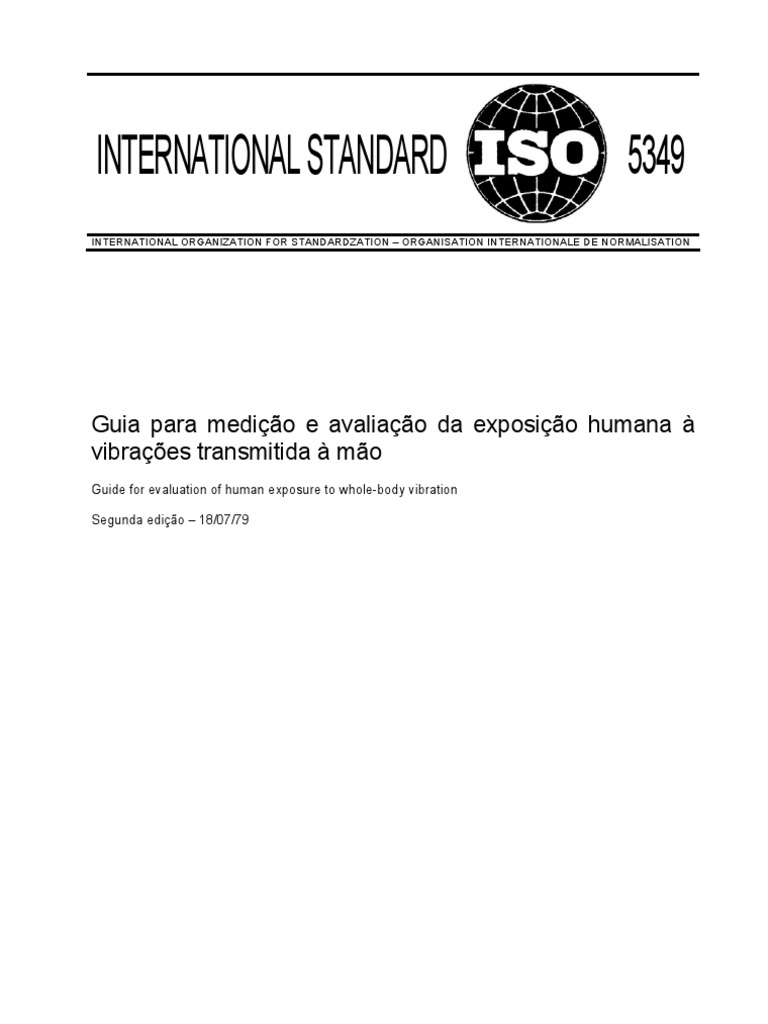 Iso 5349 (PT) | PDF | Acelerômetro | Frequência