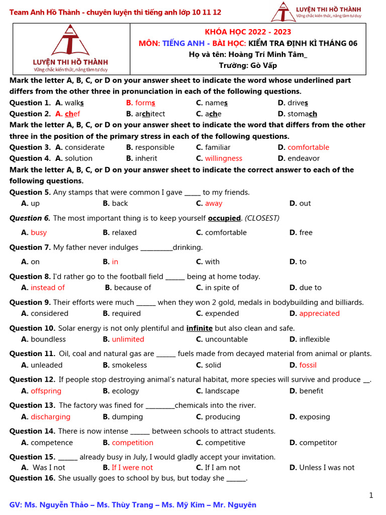English Exam Prep for Grades 10-12 | PDF