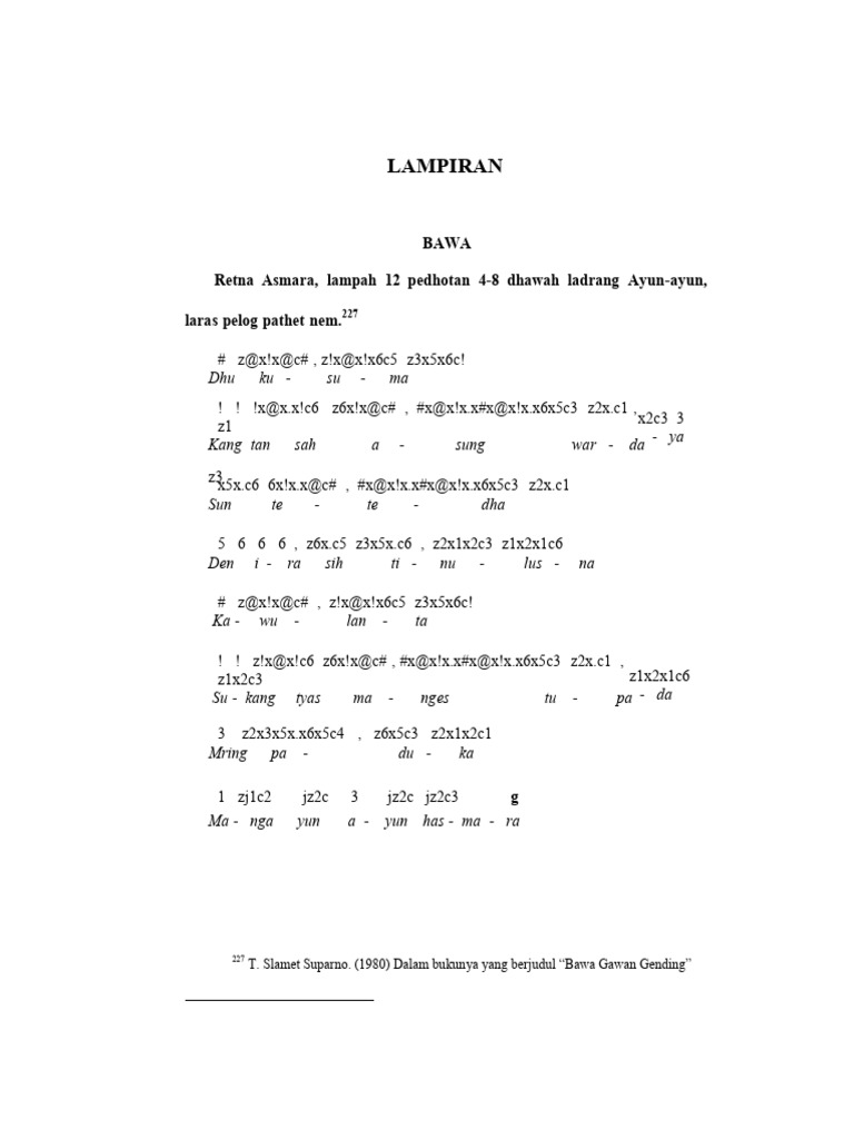 RAGAM Garap Ladrang Ayun-Ayun | PDF