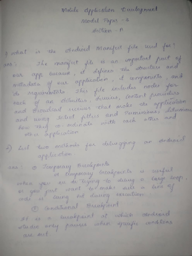 MAD Model Paper 3 | PDF