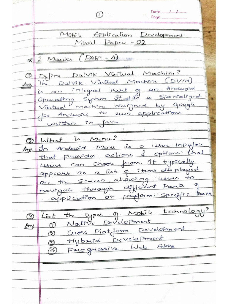 MAD (Model Paper-02) | PDF