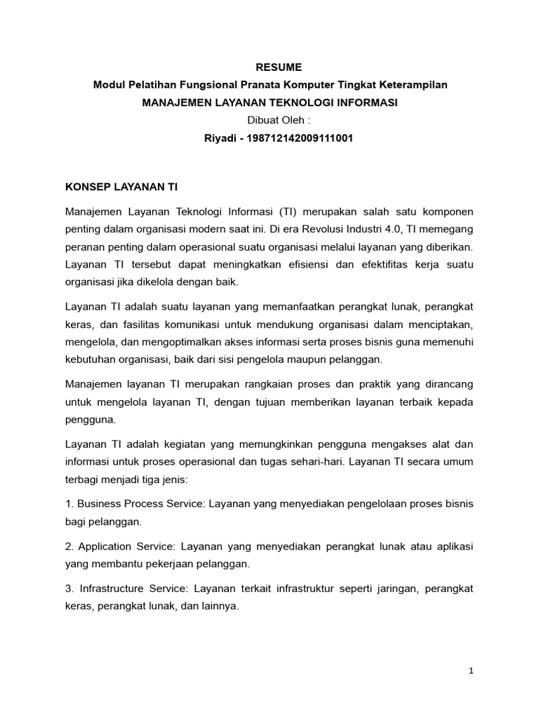 33 - Manj Layanan TI - Riyadi | PDF