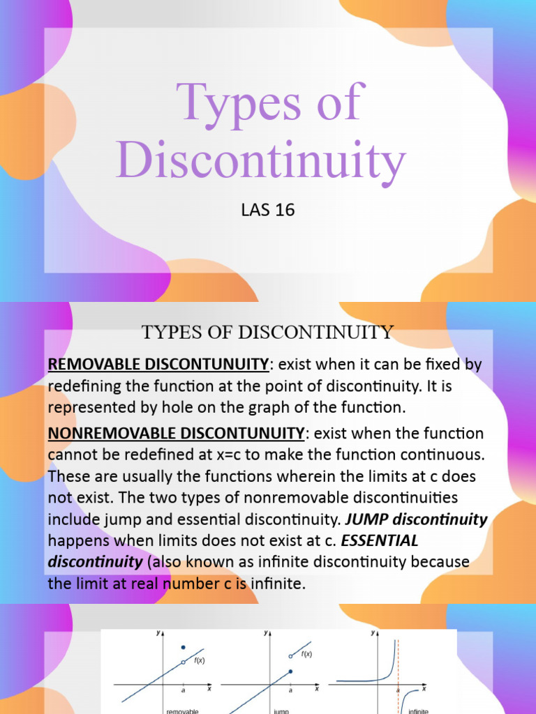 LAS 16-Types of Discontinuity | PDF | Mathematics | Mathematical Analysis