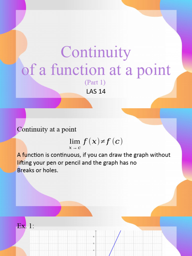 LAS 14-Continuity of A Function | PDF