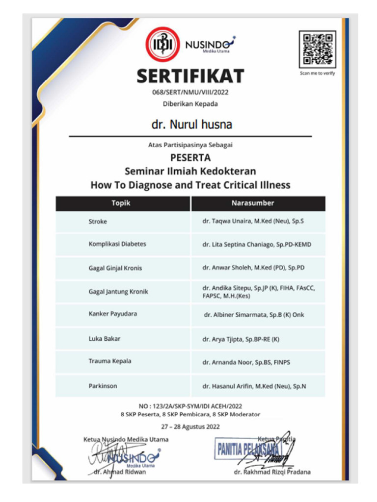 Dr. Nurul Husna 8 SKP (27 Agustus 2022) | PDF